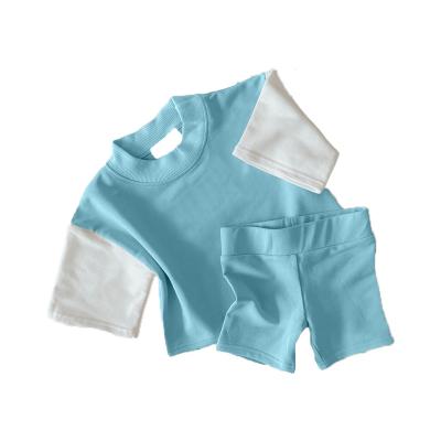 China Französische Unisexkinder Terry Custom Tee Shirtss 6T lassen Schulter-Druck fallen zu verkaufen