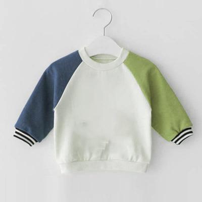 Cina Maglietta felpata allineata vello 280gsm 16T del blocchetto di colore del bambino con il tessuto 100% del vello del cotone in vendita