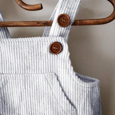 China Multi Katoenen van het Kleuren Pasgeboren Zwarte Kruippakje 100% Baby Corduroy Overall Te koop