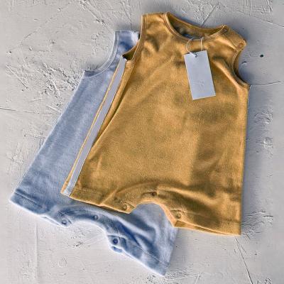 China Katoen van baby het Grote Towelling Terry Beige Cute Newborn Rompers 100% Te koop