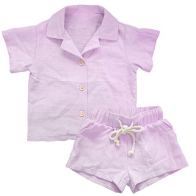 Cina I bambini su misura si abbottonano giù il cordone superiore mette il condimento in cortocircuito quotidiano di 2 PCS del salotto dell'estate adatta esile di usura in vendita