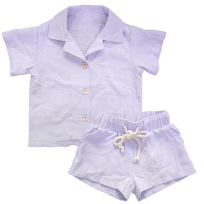 Cina I bambini su misura si abbottonano giù il cordone superiore mette il condimento in cortocircuito quotidiano di 2 PCS del salotto dell'estate adatta esile di usura in vendita