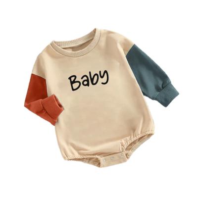 中国 フランスのテリー織の布地の印刷された新生のロンパースの男の子の女の子 販売のため