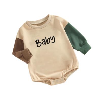 中国 フランスのテリー織の布地の印刷された新生のロンパースの男の子の女の子 販売のため