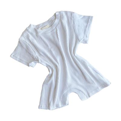 China Geribbeld Nieuw Katoen - geboren Kruippakjes Korte Koker Olive Stylish Summer Te koop