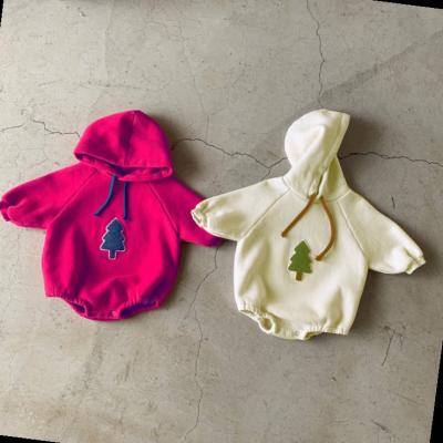 China Baby Hoodie 2 Katoen van Jumpsuit 100% van de Kleuren het Pasgeboren Vacht Unisex- Te koop