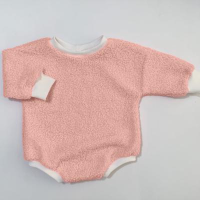 Cina Il bambino neutrale su misura Teddy Fleece Romper With White sistema gli indumenti da notte comodi Homewear della tuta per i bambini infantili in vendita