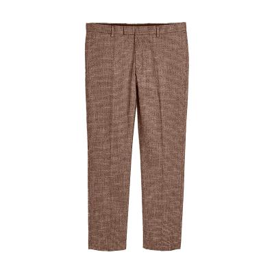 Chine Smoking convenable maigre élégant du pied-de-poule des hommes 2PCS faits sur commande pour des pantalons de veste d'occasion spéciale à vendre