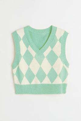 Cina Unisex Kids Oversized Cotton Knitted Pullover Jacquard Sweater Vest Sleeveless Knit Waistcoat in vendita