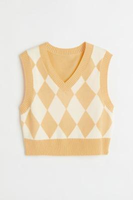 Cina Unisex Kids Oversized Cotton Knitted Pullover Jacquard Sweater Vest Sleeveless Knit Waistcoat in vendita