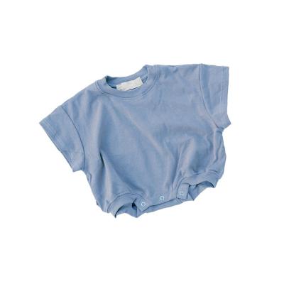 Cina Organic Cotton Newborn Baby Romper Tshirt French Terry Oversized Infant Jumpsuit Sleepwear in vendita