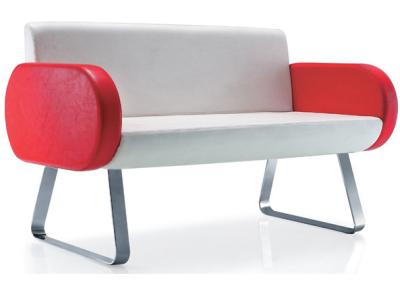 China De roestvrije Stoelen van de Voet Witte Wachtkamer voor Kapperswinkel die, zich gemakkelijk bewegen Te koop