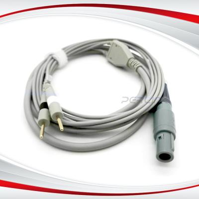 China Holter Recorder ECG/EKG Patient Cable And Leads Compatible With LEMO/ODU/FISCHER for sale