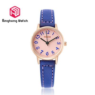 China Waterproof Childrens Leather Watch 25mm Dial Diameterase Thickness For Girl / Boy Design for sale