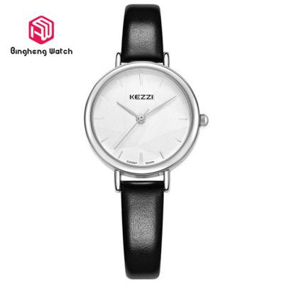 China Small Dial Quartz Black Leather Wrist Watch , Quartz Ladies Watches Simple Desigm for sale