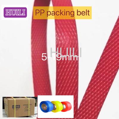 China Impact Resistant PP Packing Belt Pallet Strapping Tape For Automatic Baler Use for sale