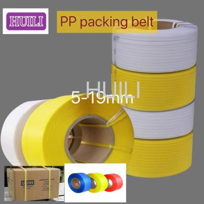 China Waterproof PP Packing Belt Pallet Strapping Band With 200x180mm Paper Core for sale
