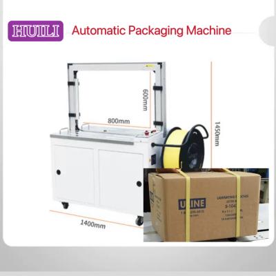 China PLC Controlled Automatic Strapping Machine Continuous Mode Carton Box Strapping Machine for sale