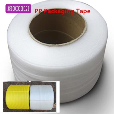 China Custom Size 5mm Width PP Strapping Band , Carton Strapping Belt White Color for sale