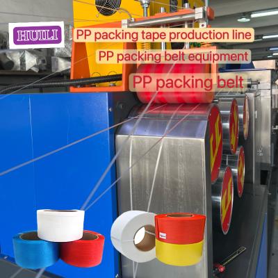 China Touch Screen Control PP Strapping Belt Production Line Single Screw With Auto Winder for sale