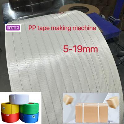 China 100% PP Strap Making Machine Polypropylene Strapping Equipment 0.4-1.2mm Width for sale
