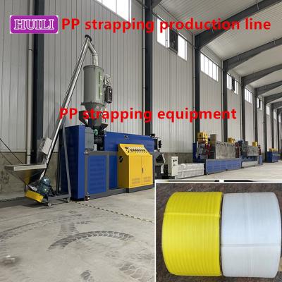 China High Speed PLC PP Strapping Band Making Machine With 100cc Metering Pump for sale