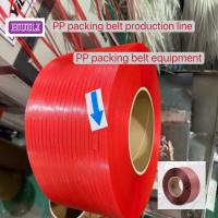 China 5-19 mm PP Strap Making Machine Single Screw PP Strap Production Line PLC Control System for sale