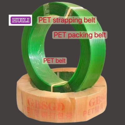 China 16 to19mm PP PET strapping​ Green PET Packaging Belt with Pneumatic Strapping Tool for sale
