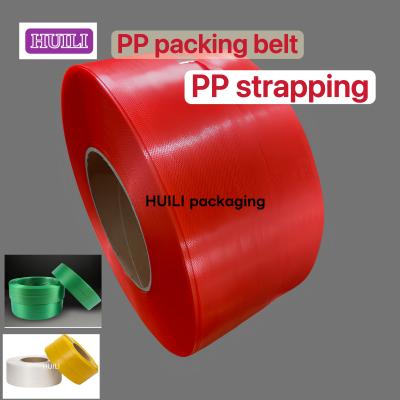 China PP strapping belt transparent 12mm PP packaging strap with High-Speed ​​Adaptability for sale