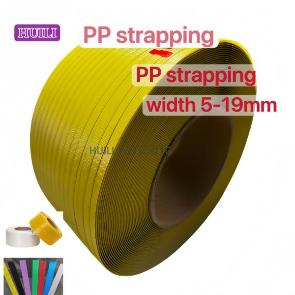 Quality Automatic PP packing straps 5-15mm polypropylene PP strapping for automatic strapping machine for sale