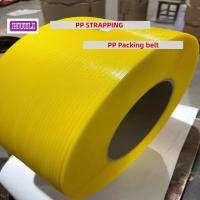 China Automatic PP PET strapping 12mm transparent PP packaging straps with cardboard packaging for sale