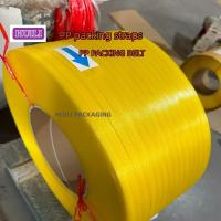 China Automatic PP packing straps 15mm PP packing belt for automatic strapping machine for sale