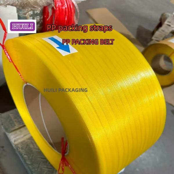 Quality Automatic PP PET strapping 12mm transparent PP packaging straps with cardboard for sale