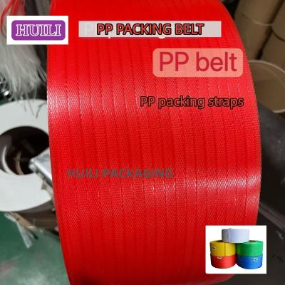 China PP packing belt and PP strapping band with super high breaking strength, customizable sizes and colors, and UV protection for heavy goods packaging for sale