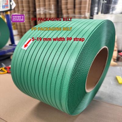 China White 12mm PP polypropylene strapping belt PET PP strapping straps for Cardboard box bundling for sale