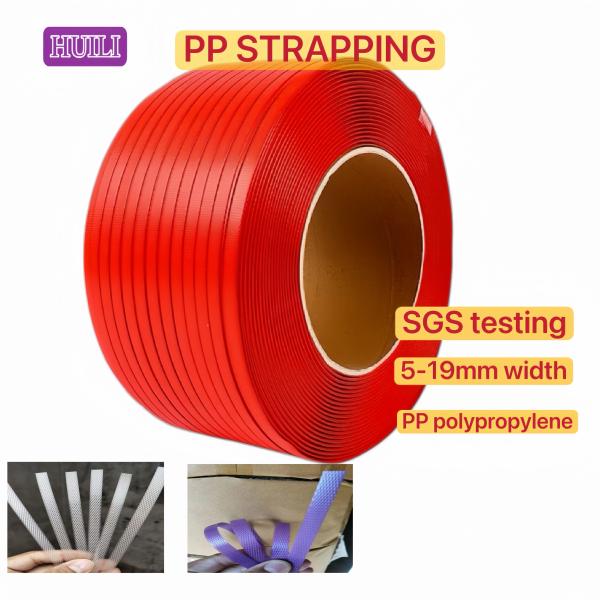 Quality 12mm Transparent PP Strapping Belt High Tensile Automatic PP Packing Strap Roll for Carton Box Sealing for sale