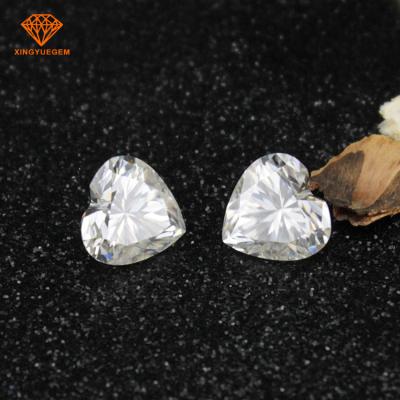 China Precision heart cut 6.5mm 1Carat certificated moissanite for diamond for sale