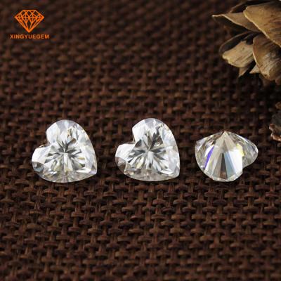 China 6.5mm 1carat Heart cut moissanite white loose jewelry diamonds price per carat for sale