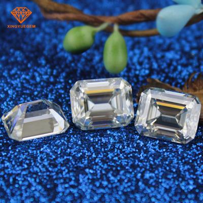 China 7.5*6mm 1.5 Carat Tested positive off white VS VVS moissanite loose for sale