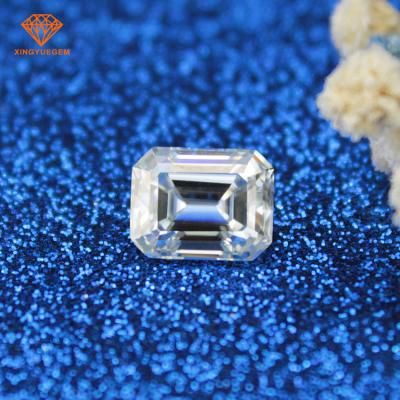 China Emerald fancy cut 2.5 carat moissanite in loose gemstone for DIY jewelry diamond for sale