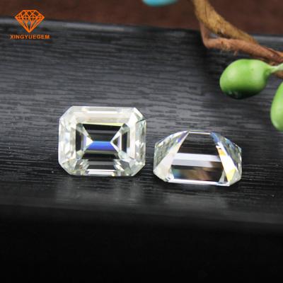 China 1Carat Emerald perfect cut   lab grown diamond moissanite stone with VVS clarity for sale