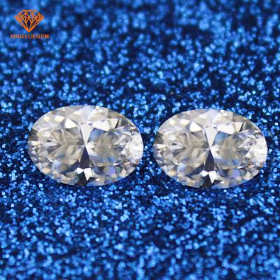 China China synthetic Oval cut white gh diamond color loose moissanite for jewelry for sale