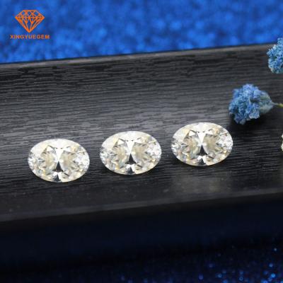 China Oval shaped VVS loose moissanite diamond can pass diamond test for sale