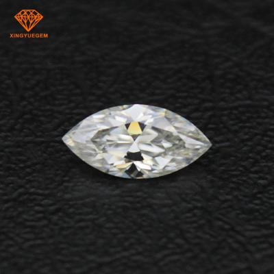 China Marquise machine cut off white 2.5 carat moissanite loose gemstone for sale