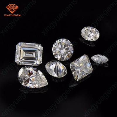 China 3mm to 15mm customized shape white loose moissanite diamond for jewelry for sale