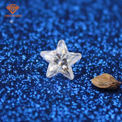 China 6.5*6.5mm 1 carat five pointed star  lab created  loose moissanite for diamond for sale