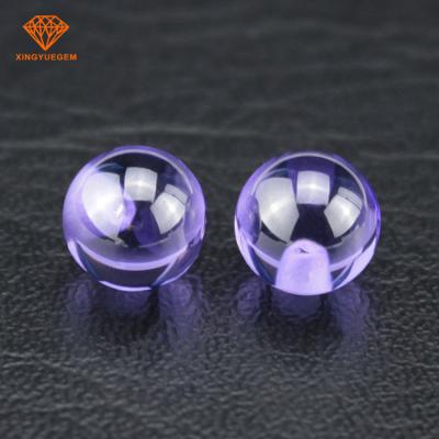 China Synthetic round CZ 2A 3A 5A gemstone Beads for jewelry making for sale