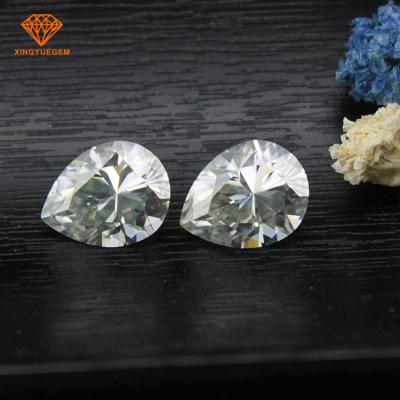 China Pear shape 6*8mm VS GH 2 carat synthetic moissanite diamond cheap wholesale for sale