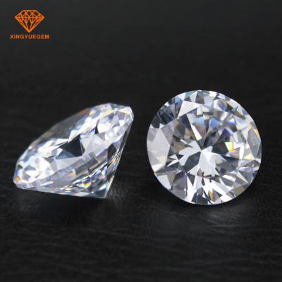 China Wholesale Best Russian Loose gemstones round shape white Cubic Zirconia for sale