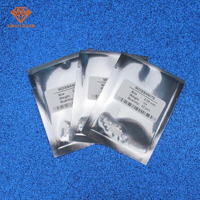 China China wholesale Synthetic white diamond melee moissanite stone with VVS clarity for sale